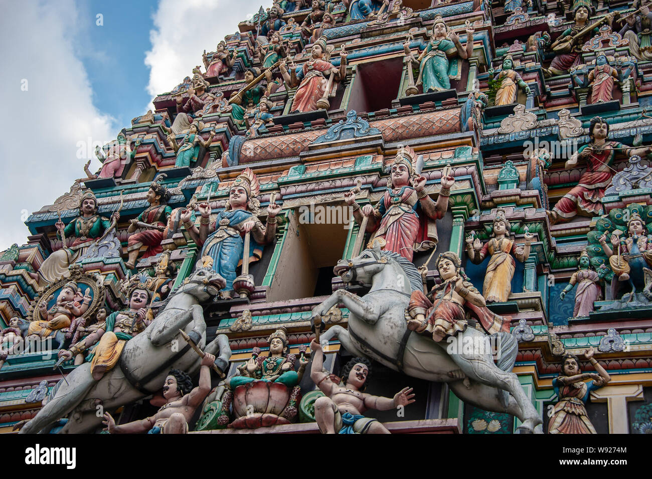 Kuala Lumpur, Malaysia - June 2019: Sri Mahamariamman Hindu temple ...