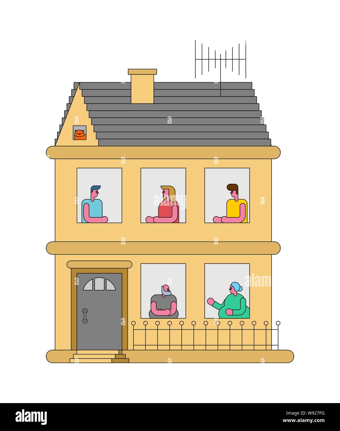 Housing father Stock Vector Images - Alamy