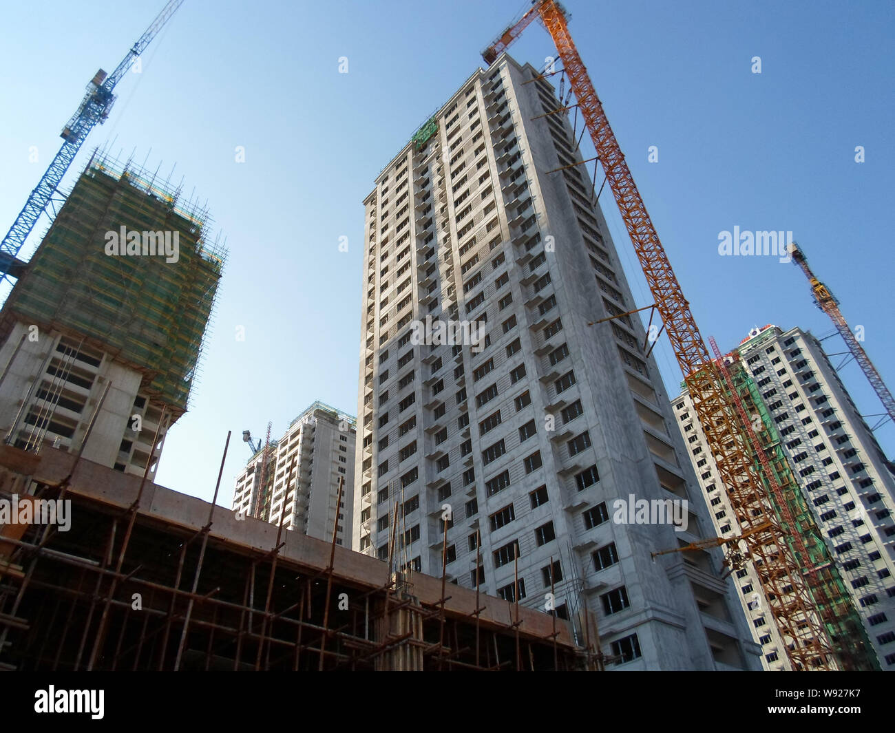--FILE--New high-rise residential apartment buildings are under ...
