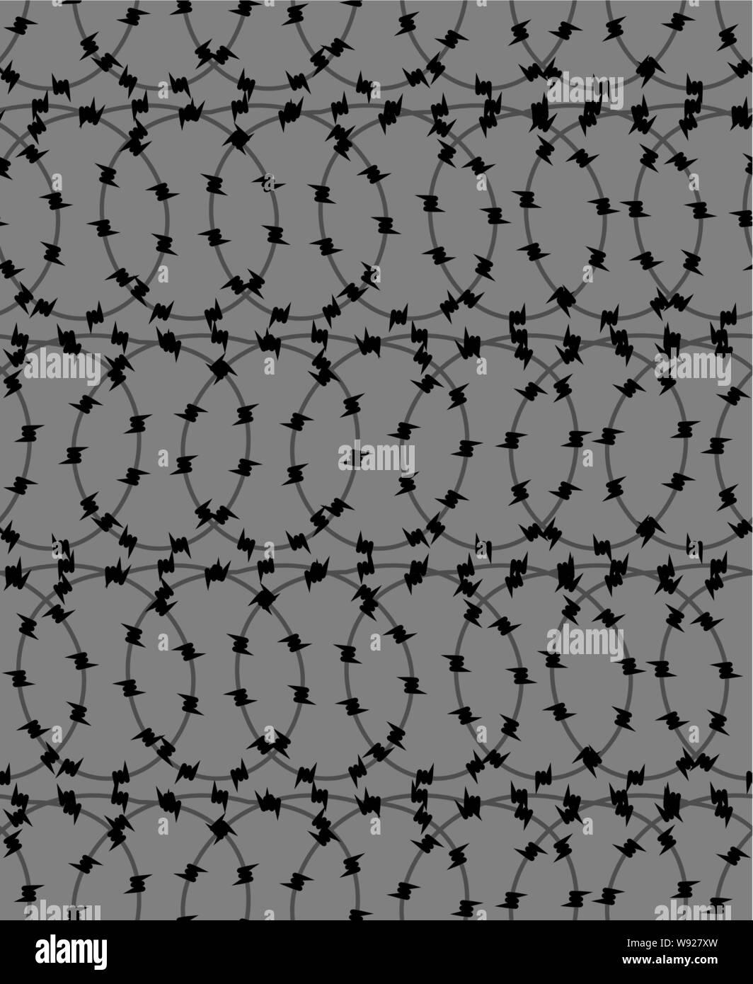 Barbed wire pattern seamless. barbwire background. Barrage vector ...