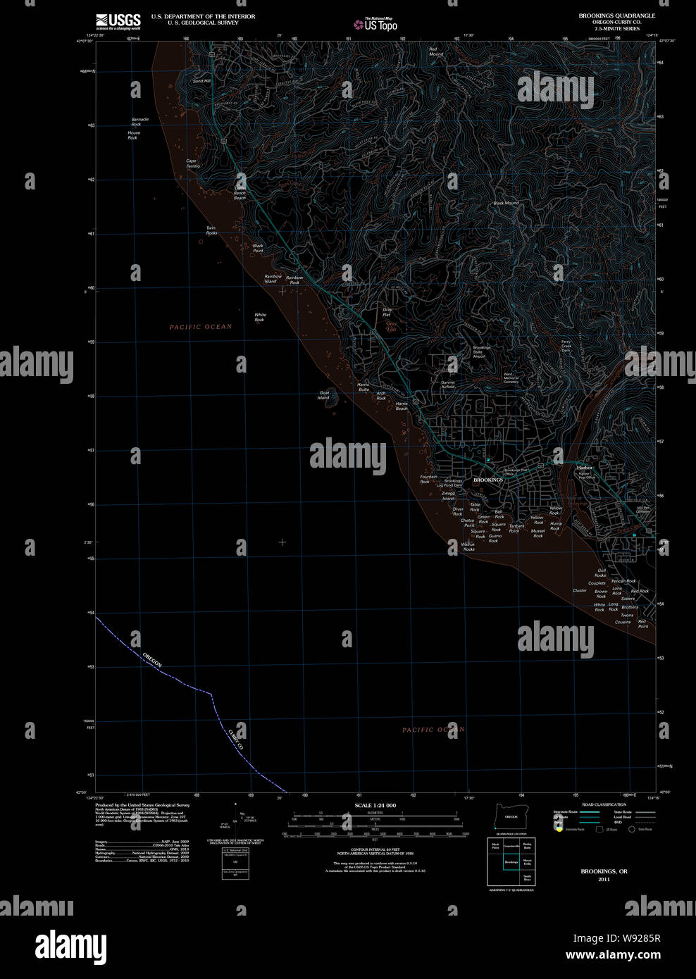 Brookings map hi-res stock photography and images - Alamy