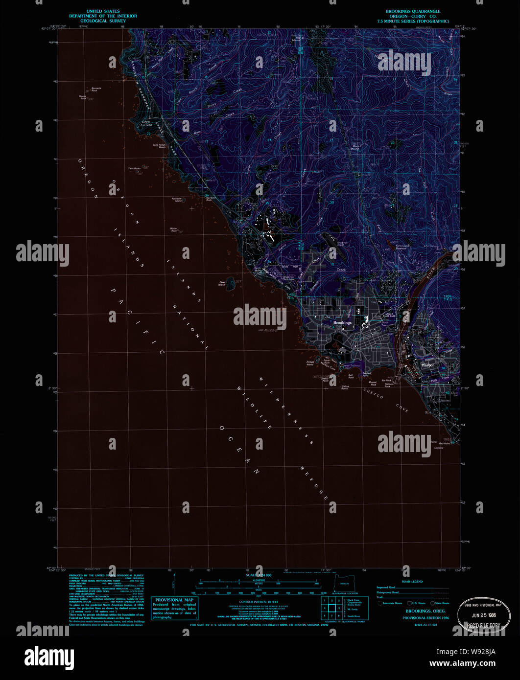 Map of brookings hi-res stock photography and images - Alamy