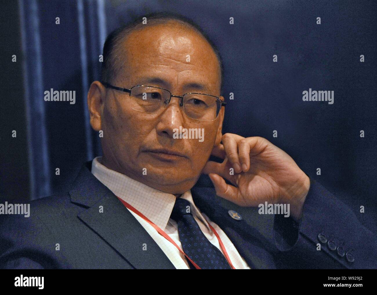 --FILE--Niu Ximing, President of Bank of Communications, attends a sub ...