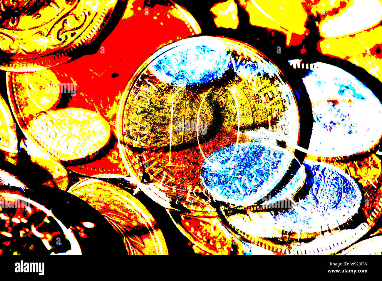 Old coins abstract, various European currencies Stock Photo - Alamy