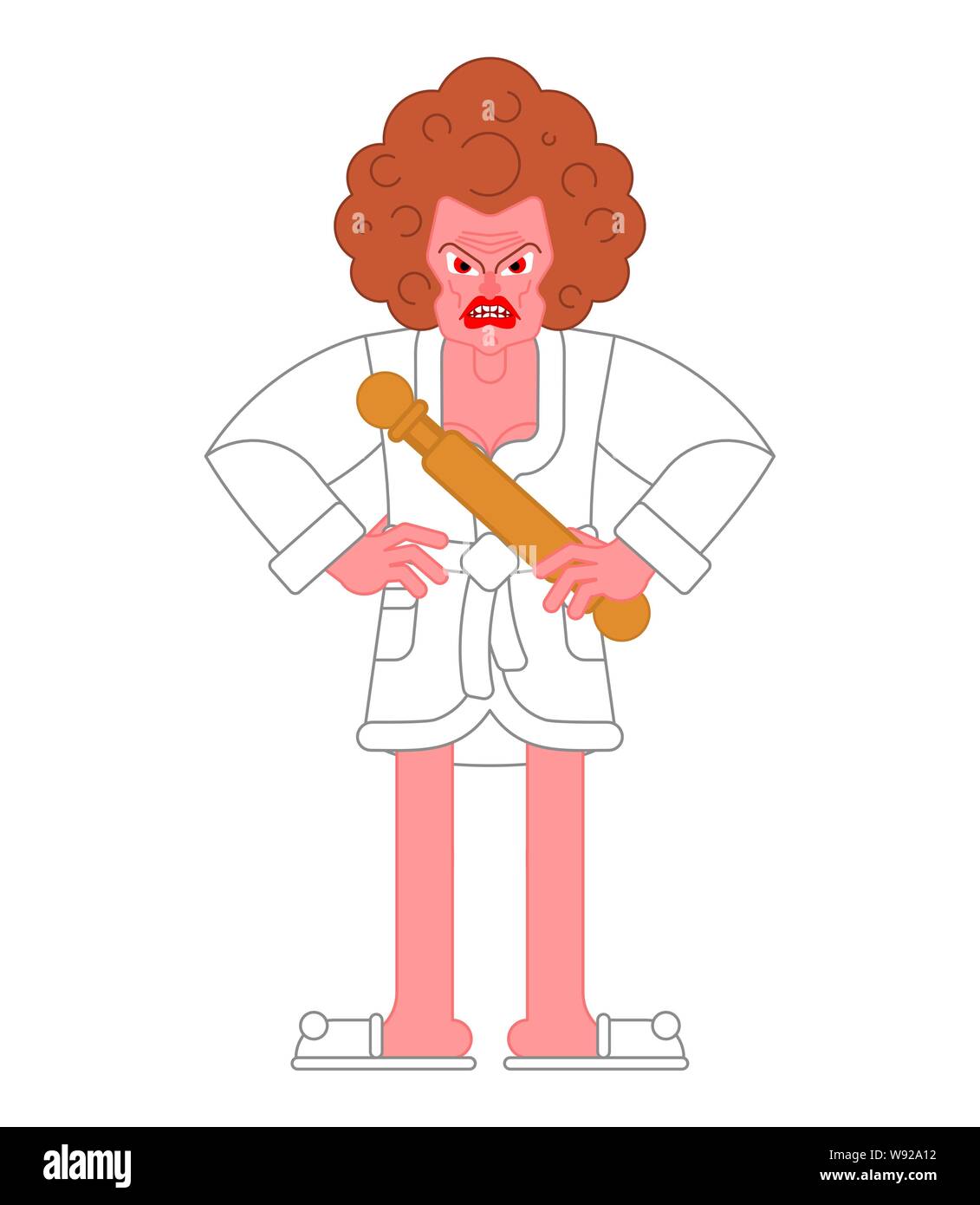 Rolling pin in cartoon Stock Vector Images - Alamy