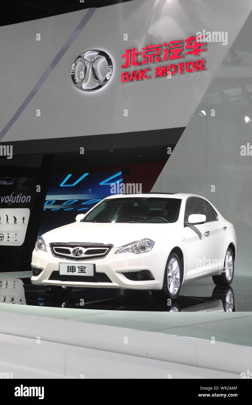 --FILE--A Senova car of BAIC Motor is displayed during the 10th China ...