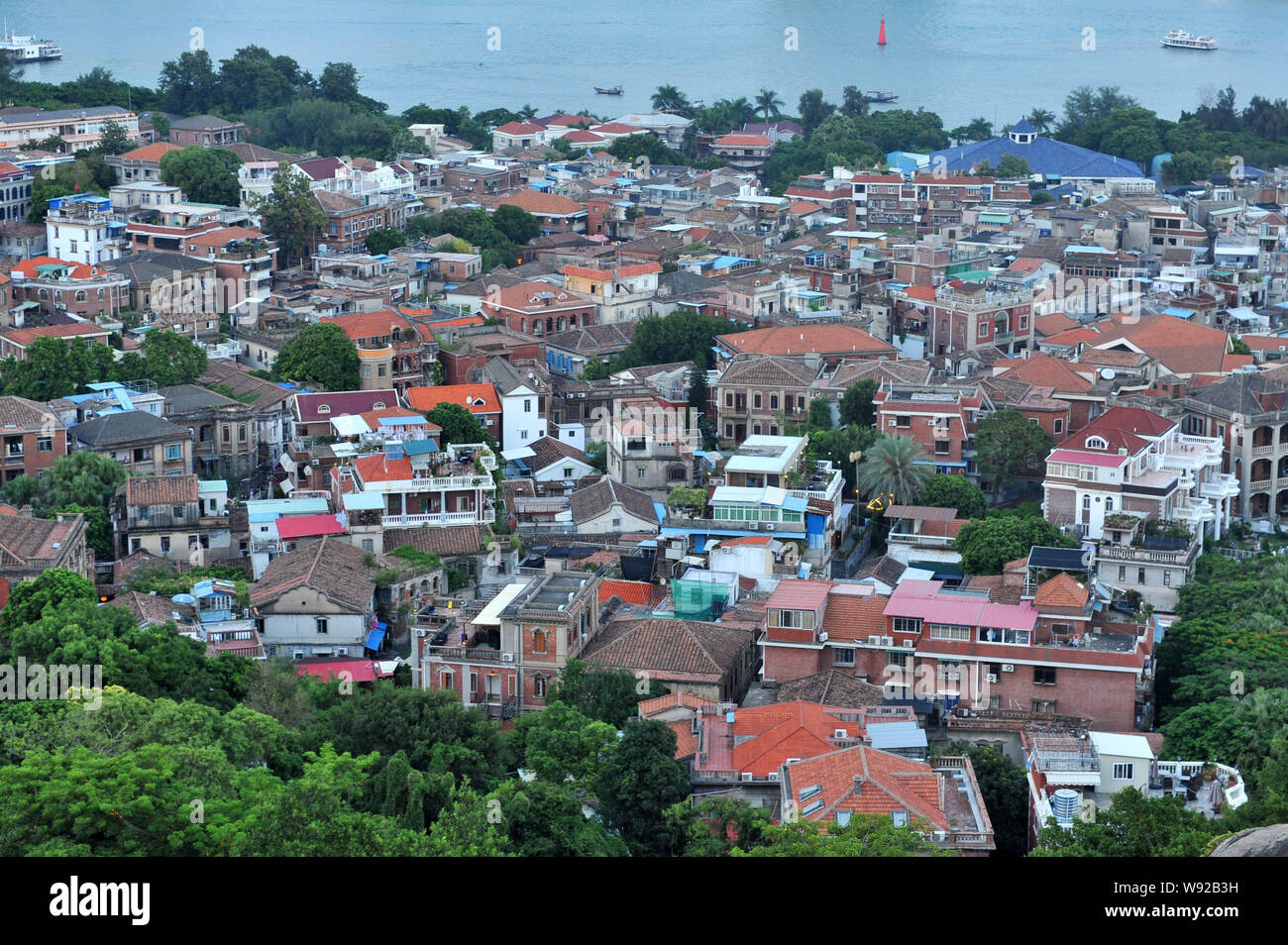 Colonial architecture on Gulangyu island in Xiamen, southeast Chinas ...
