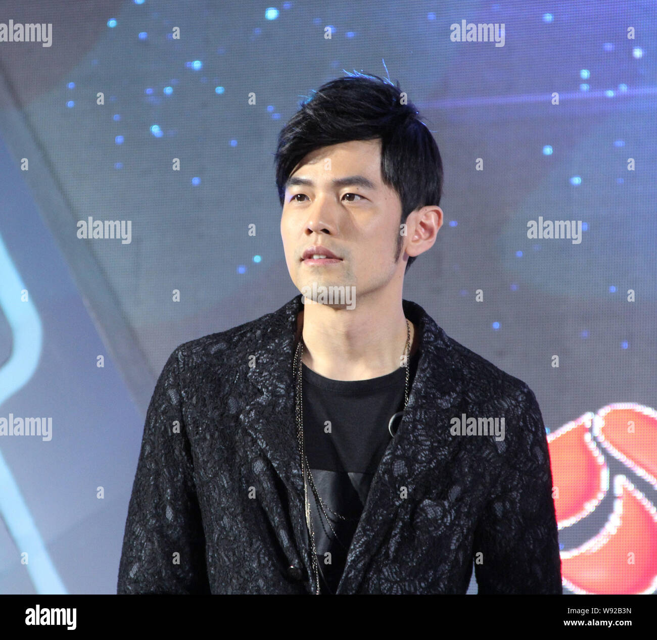 Taiwanese singer and actor Jay Chou attends a press conference for the ...