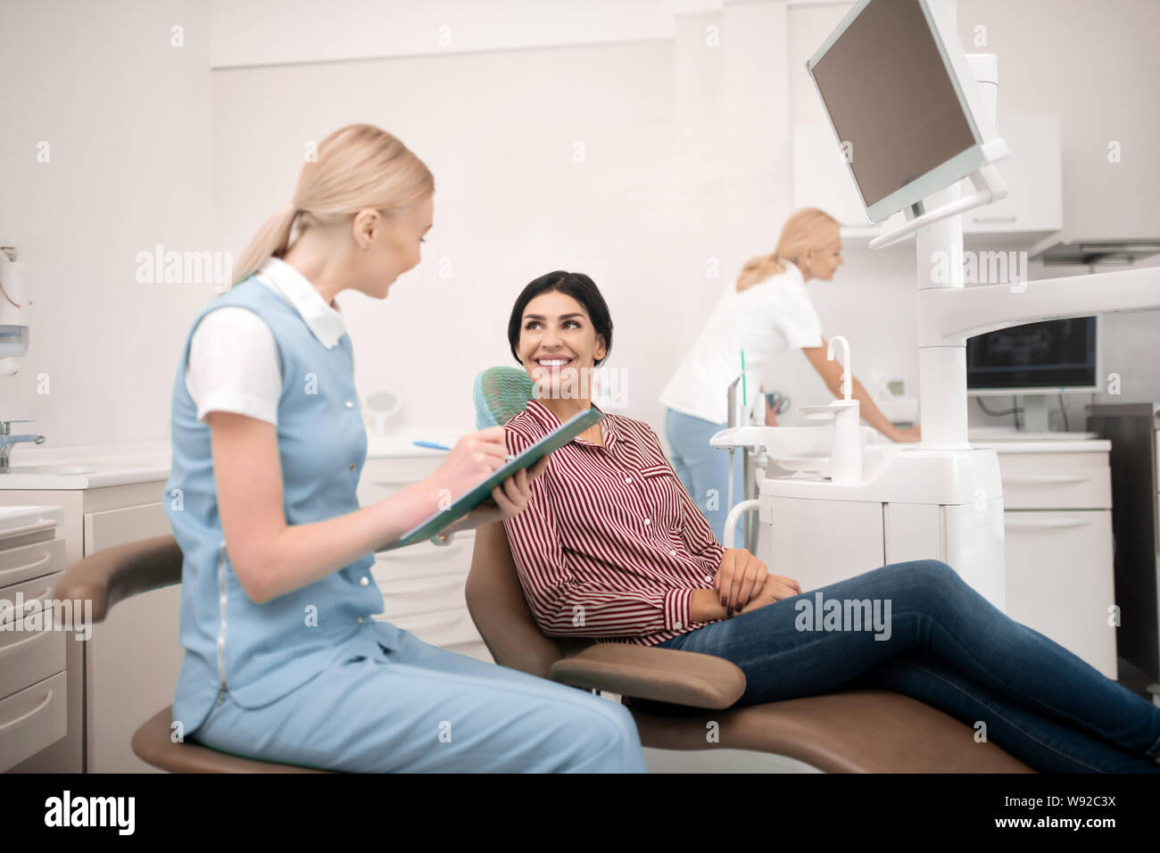 Asking questions filling form hi-res stock photography and images - Alamy