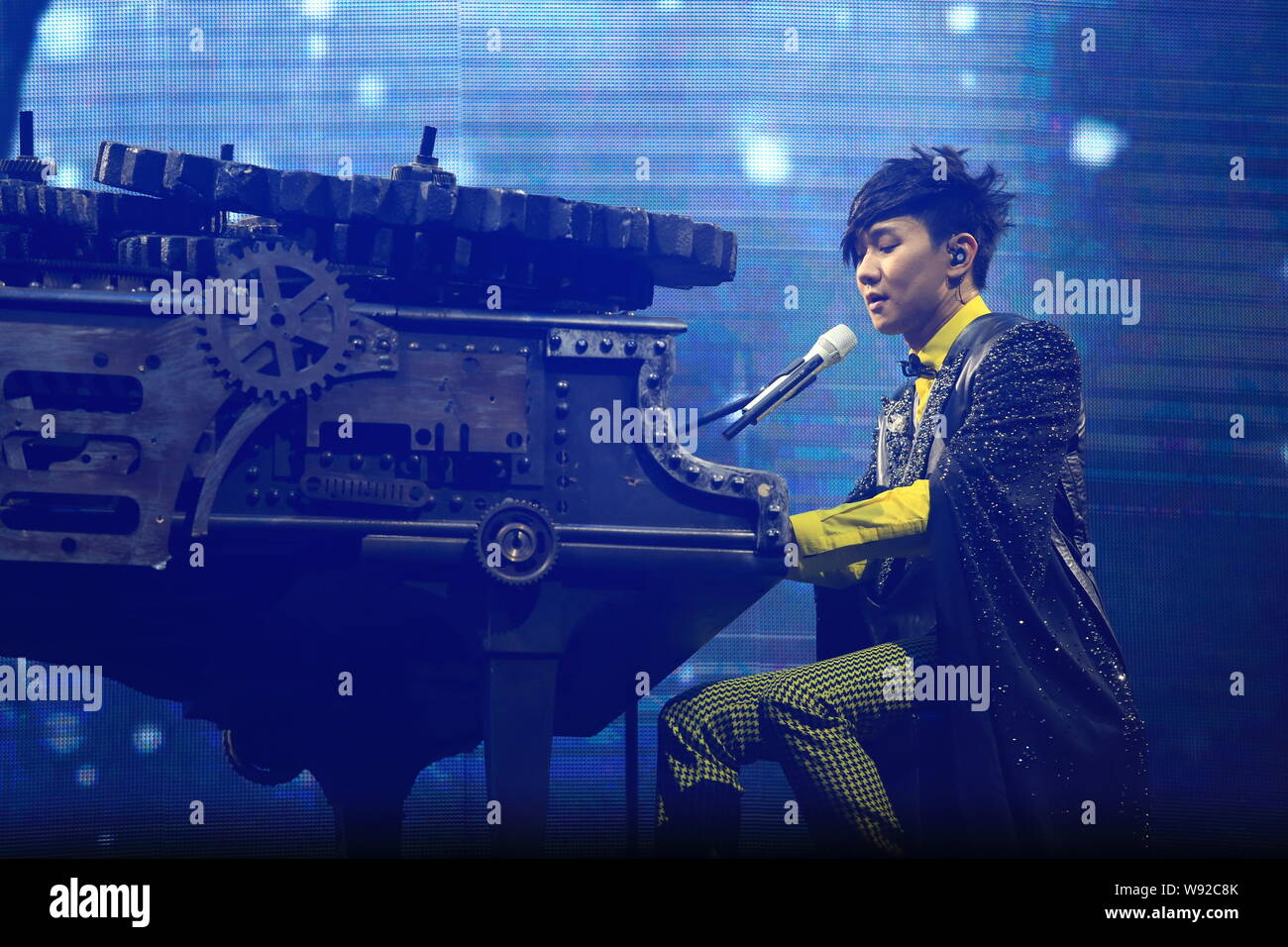 Singaporean singer JJ Lin performs during his Timeline World Tour ...