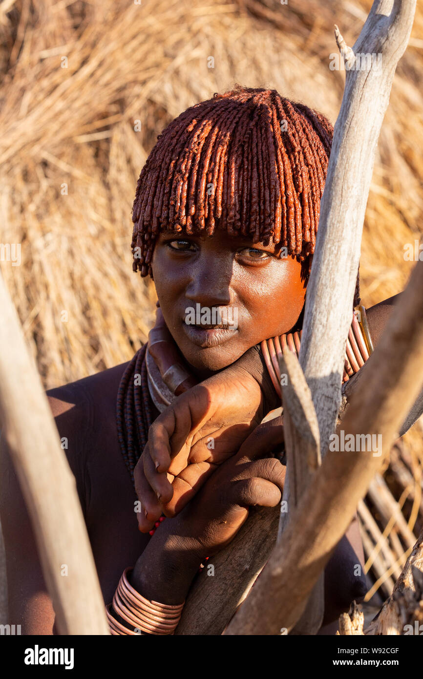 Ethiopian tribal women omo river hi-res stock photography and images ...