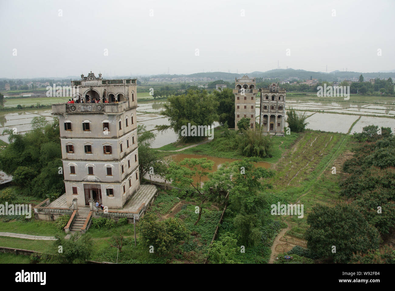 Kaiping dialou towers hi-res stock photography and images - Alamy