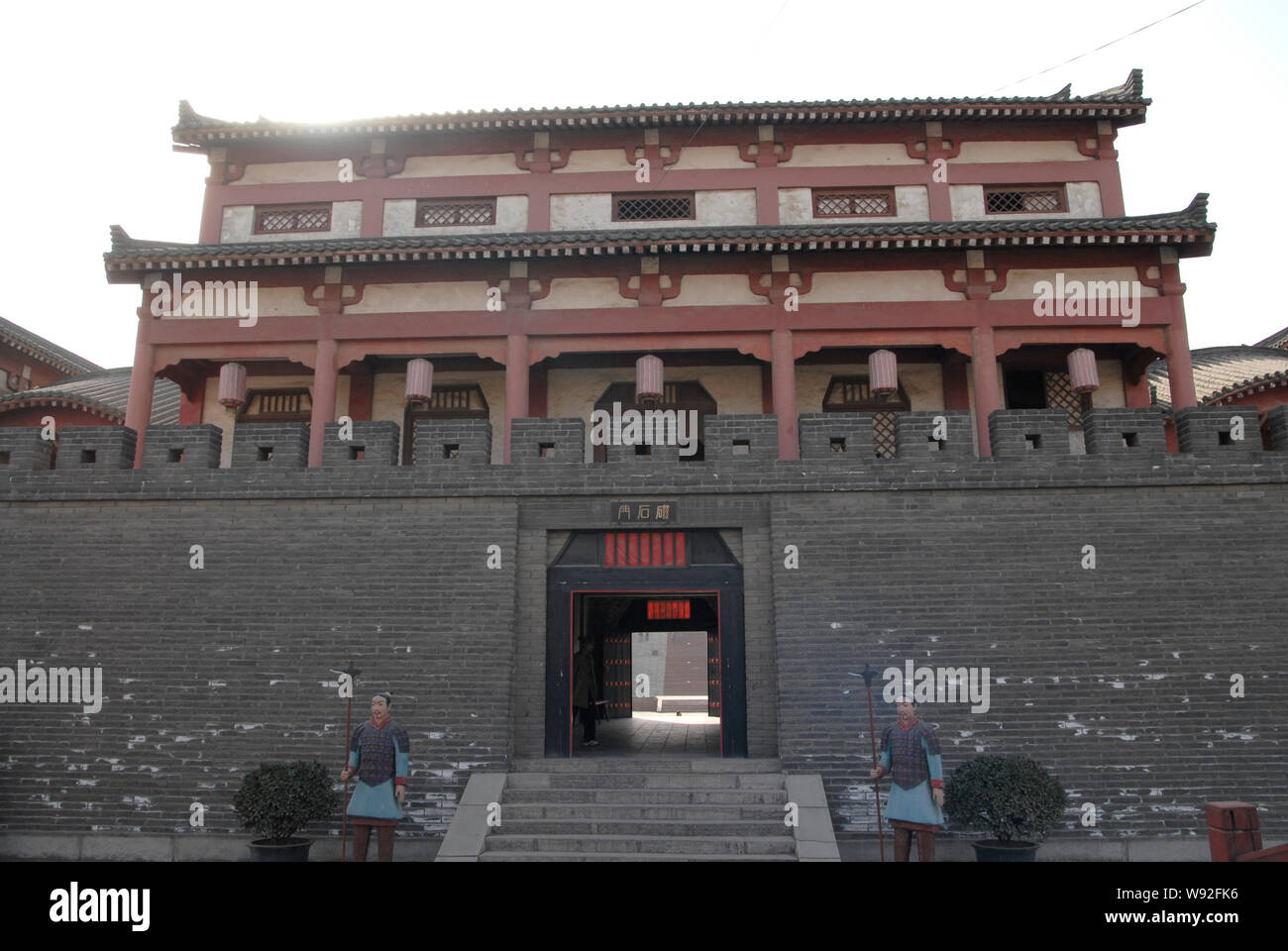 --FILE--View of the Front Palace in the Epang Palace of Qin Dynasty in ...