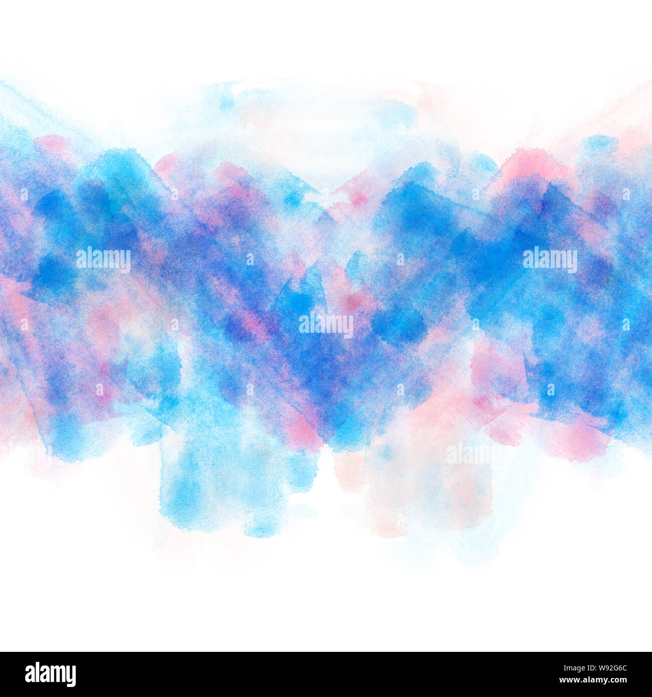 Abstract beautiful Colorful shape watercolor illustration painting ...