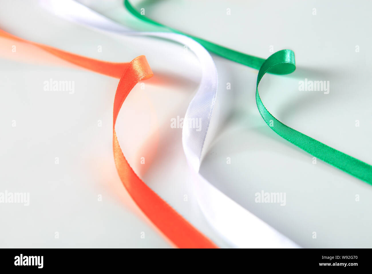 Ribbons representing Indian Flag Stock Photo - Alamy