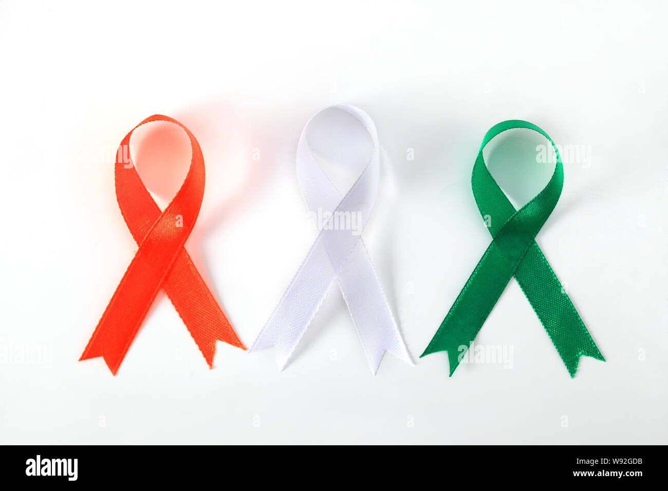 Ribbons representing Indian Flag Stock Photo - Alamy