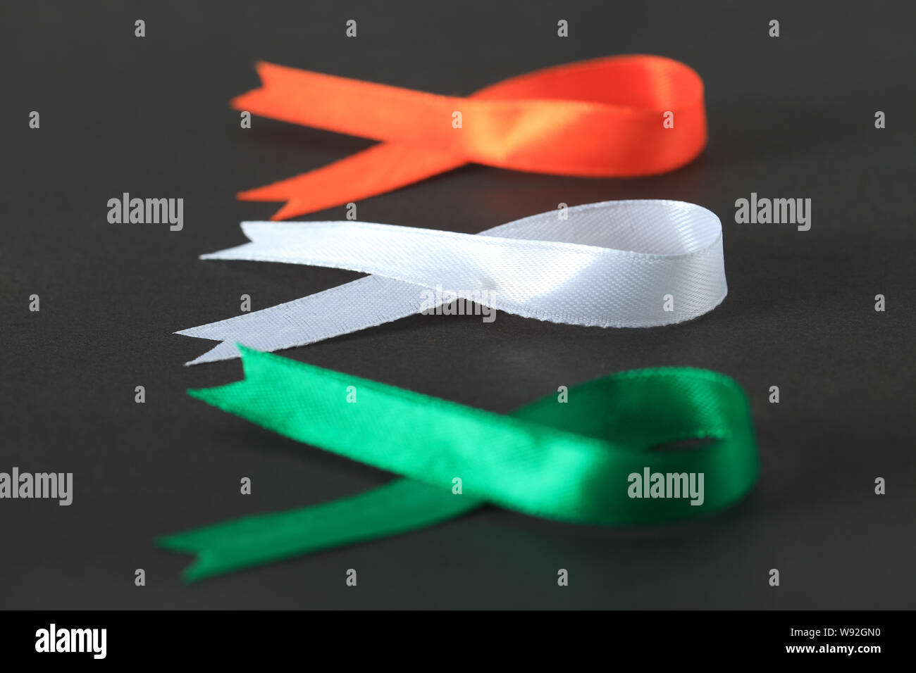 Ribbons representing Indian Flag Stock Photo - Alamy