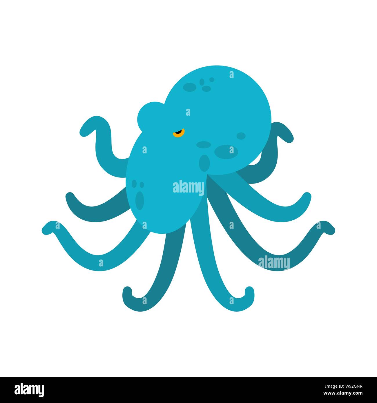 Blue octopus Stock Vector Images - Alamy