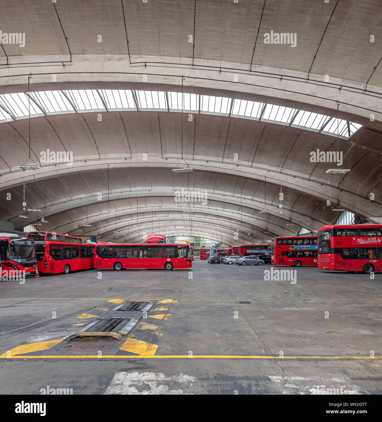 Stockwell Bus Garage opening in 1952 was then Europe's largest ...
