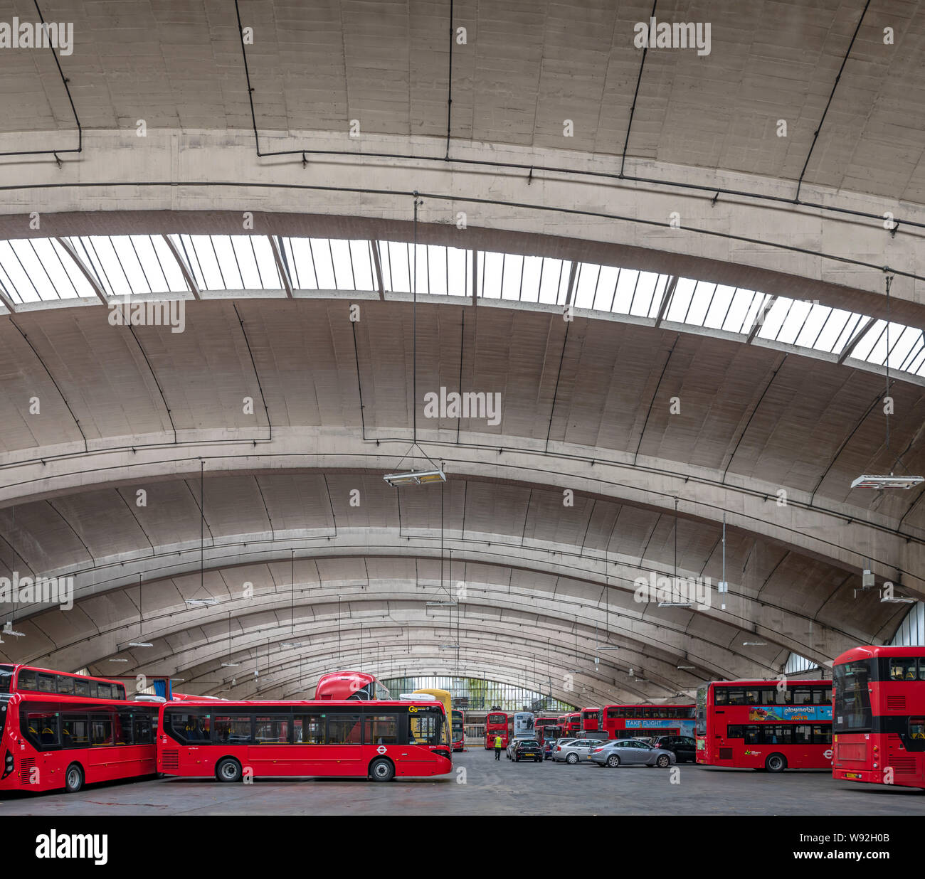 Stockwell Bus Garage opening in 1952 was then Europe's largest ...