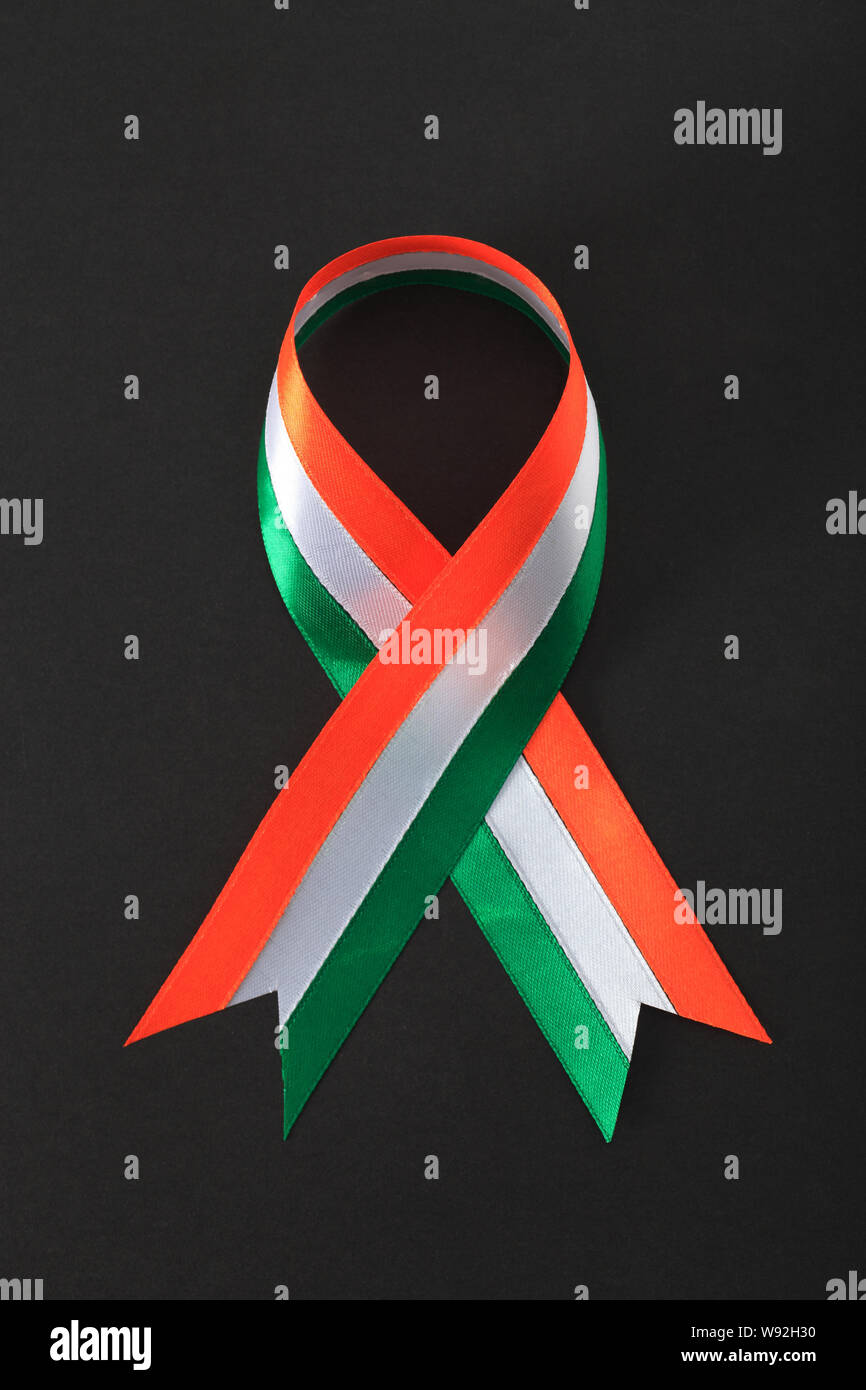 Ribbon representing Indian Flag Stock Photo - Alamy