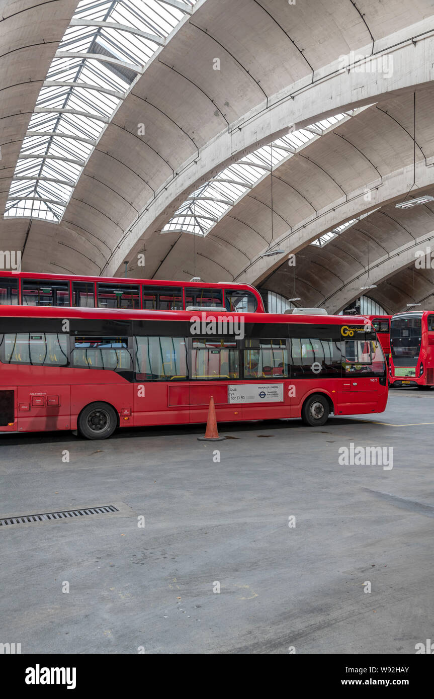 Stockwell Bus Garage opening in 1952 was then Europe's largest ...