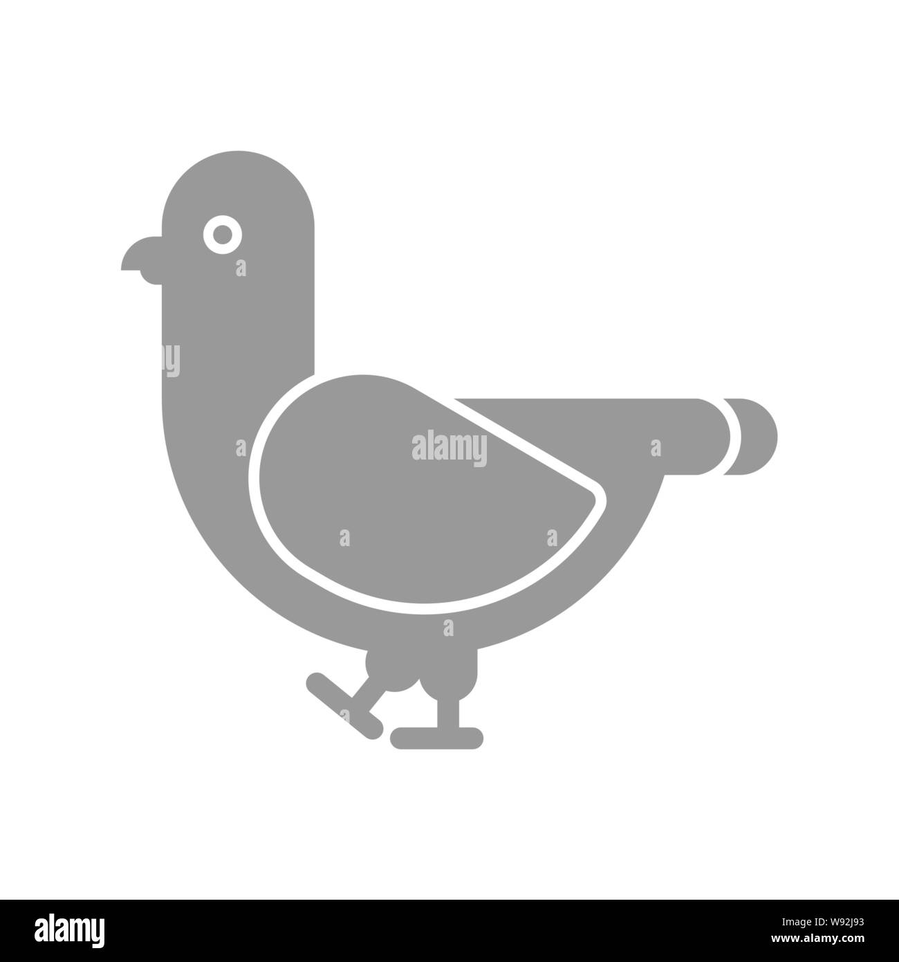 Pigeon icon. Dove sign. City bird symbol. vector illustration Stock ...