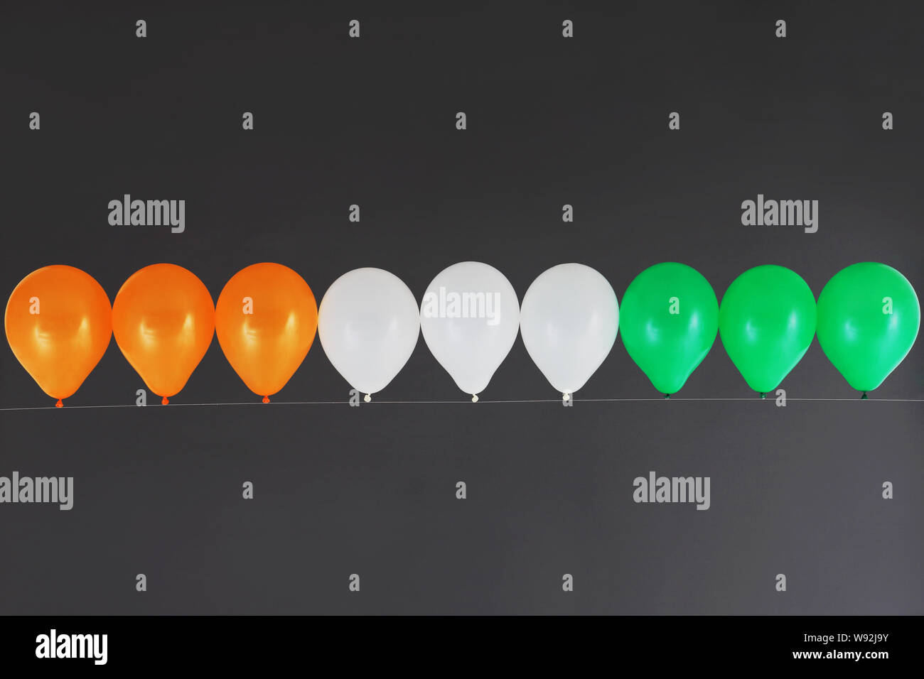 Balloons representing Indian Flag Stock Photo - Alamy
