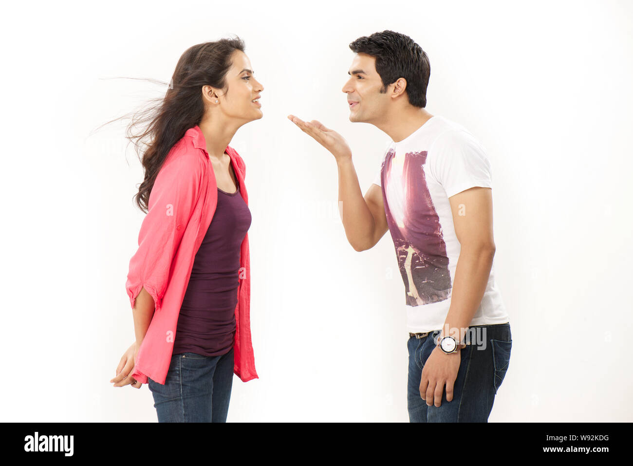 Blowing kiss studio shot hi-res stock photography and images - Alamy
