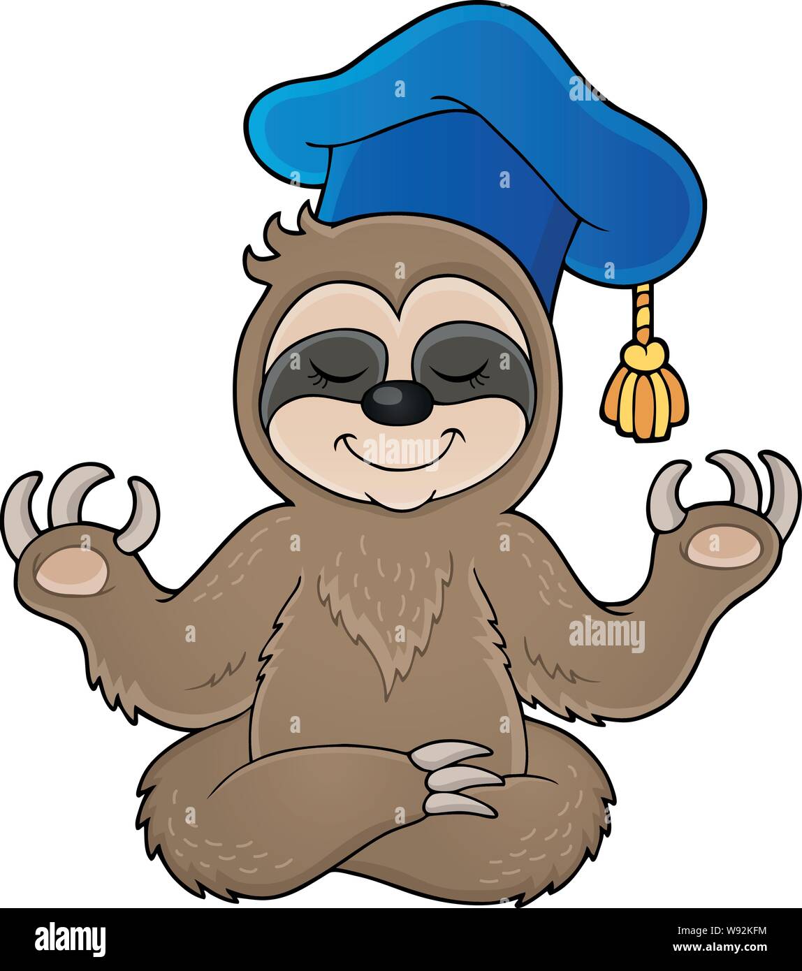 Sloth teacher theme image 1 - eps10 vector illustration Stock Vector ...