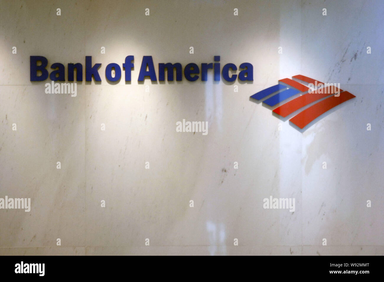 --FILE--The signage of Bank of America (BofA) is pictured at the office ...