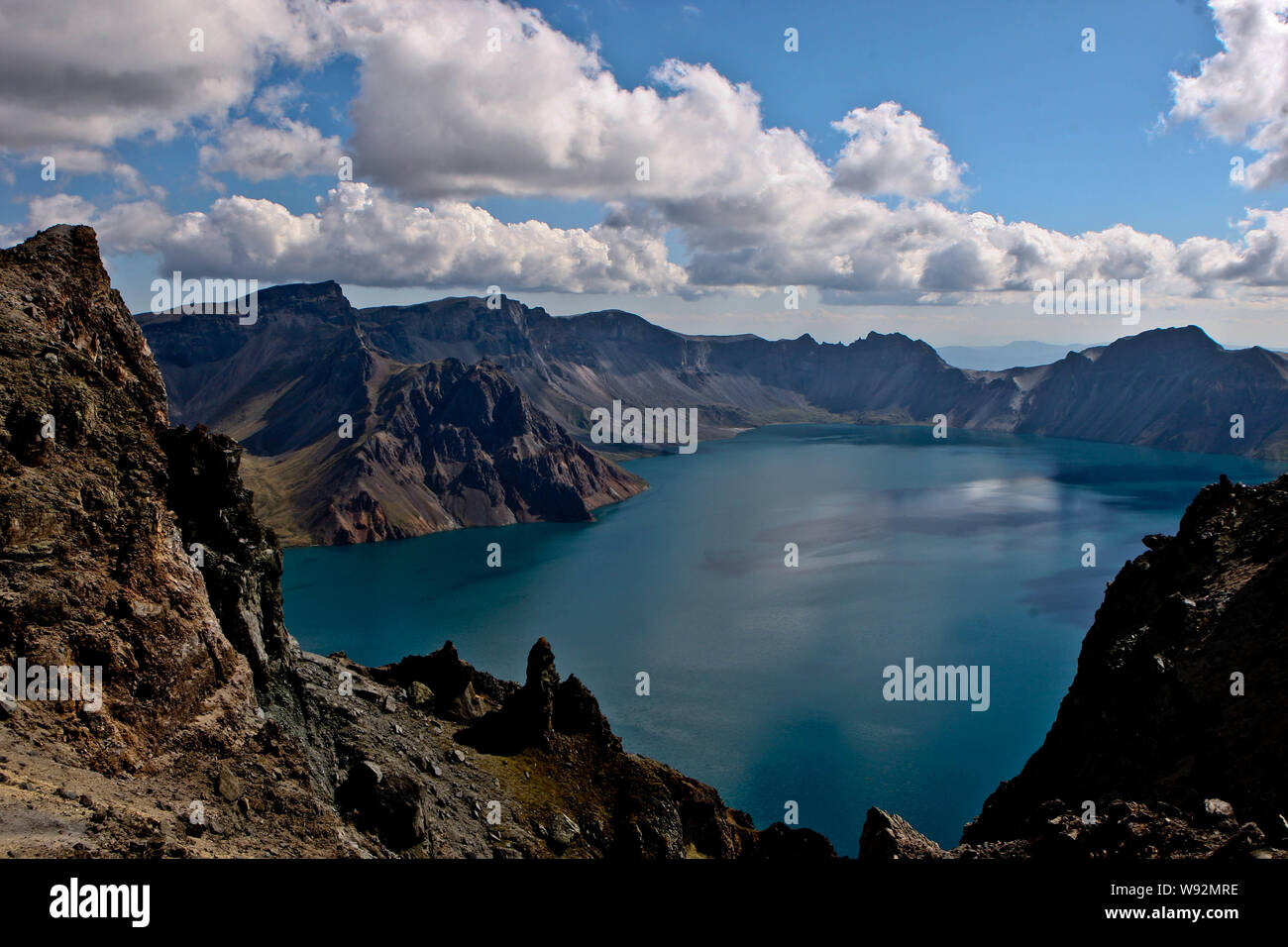 --FILE--View of the Changbaishan Tianchi, or the Heavenly Lake, at ...