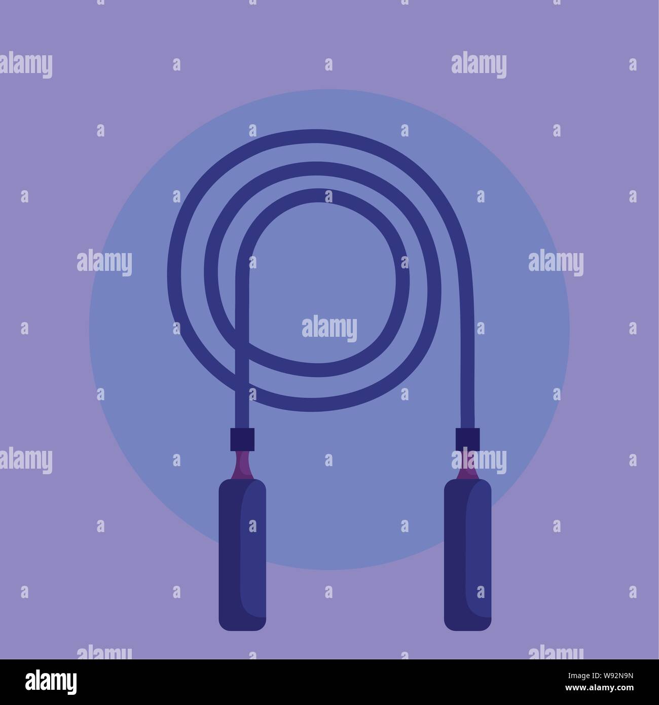 jumping rope over purple background Stock Vector Image & Art - Alamy