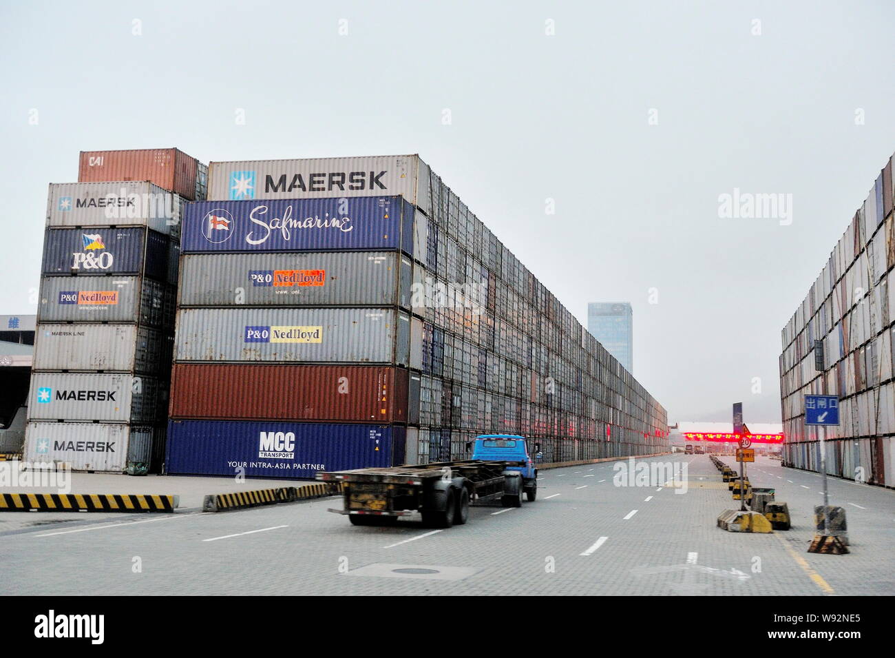 --FILE--Containers are seen at Yantian International Container ...