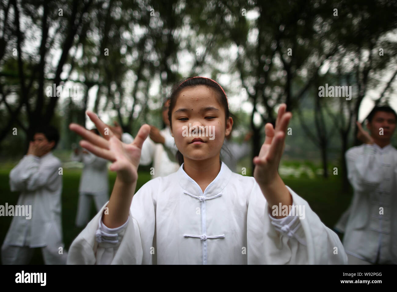 Blind girl and students hi-res stock photography and images - Alamy