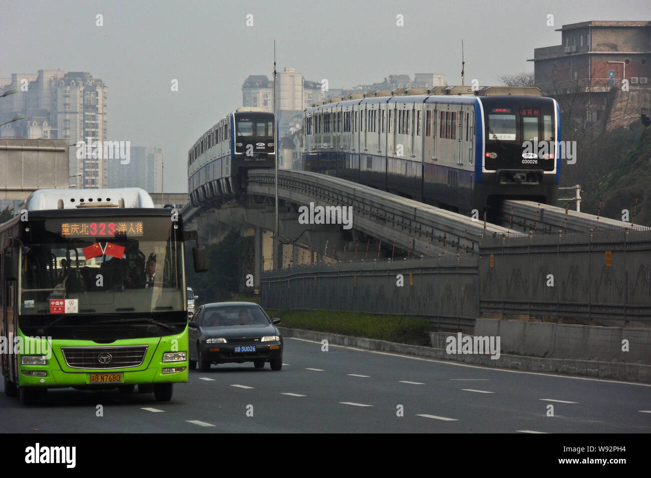 Light rail viaduct hi-res stock photography and images - Alamy