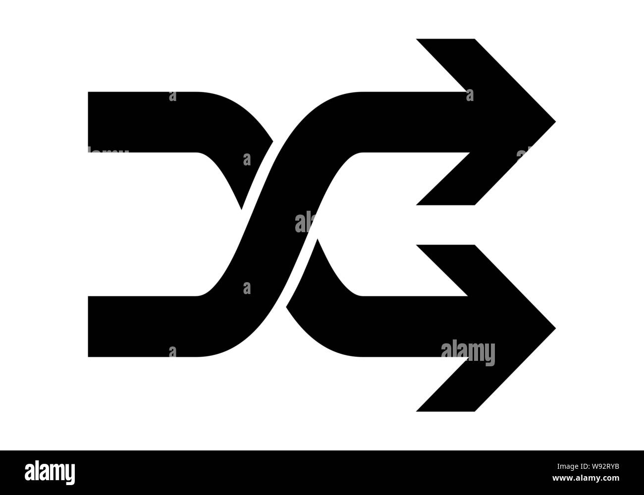 Black Random icon Stock Vector Image & Art - Alamy