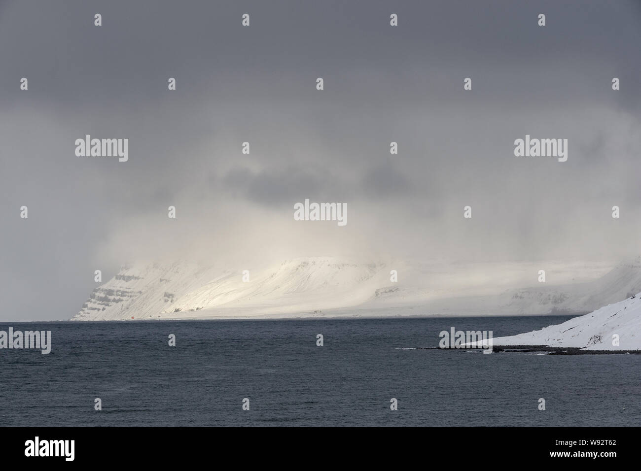 Sea fog, Hornstrandir Nature Reserve, Iceland Stock Photo - Alamy