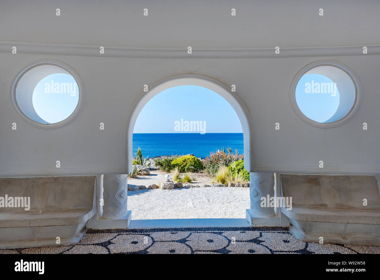 Kalithea Springs Therme Beautiful Arch with Sea View, Rhodes,Greece ...