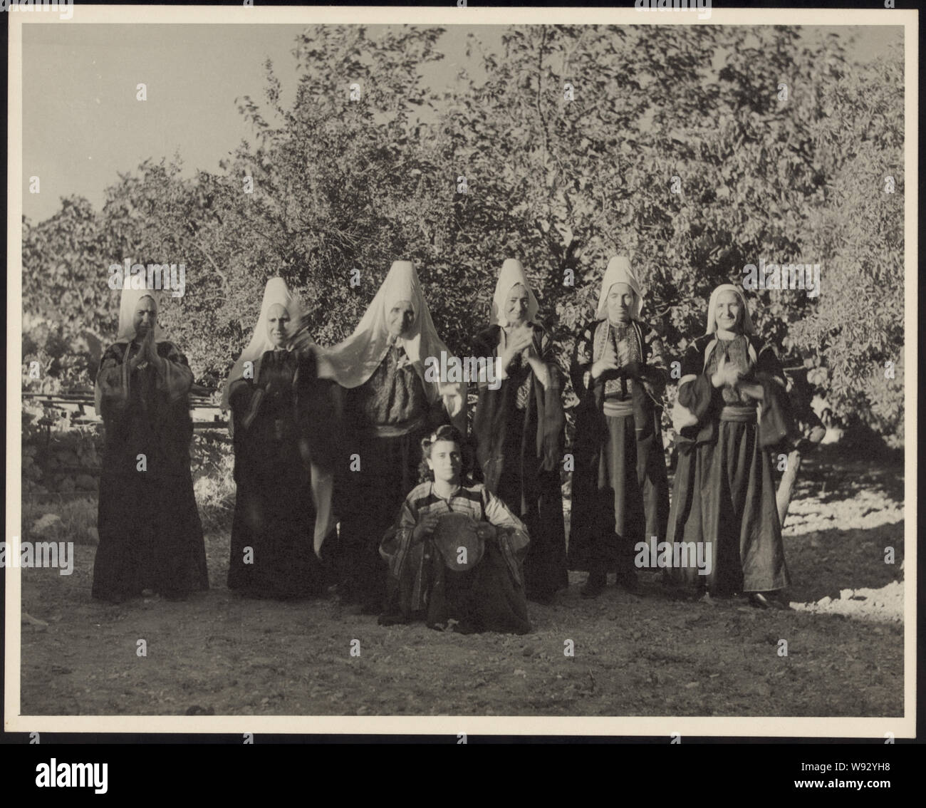 A scene from a reenactment of the biblical story of Ruth the Moabitess ...