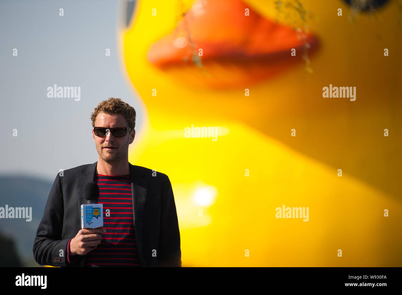 Dutch artist Florentijn Hofman, designer of the giant Rubber Duck, is ...