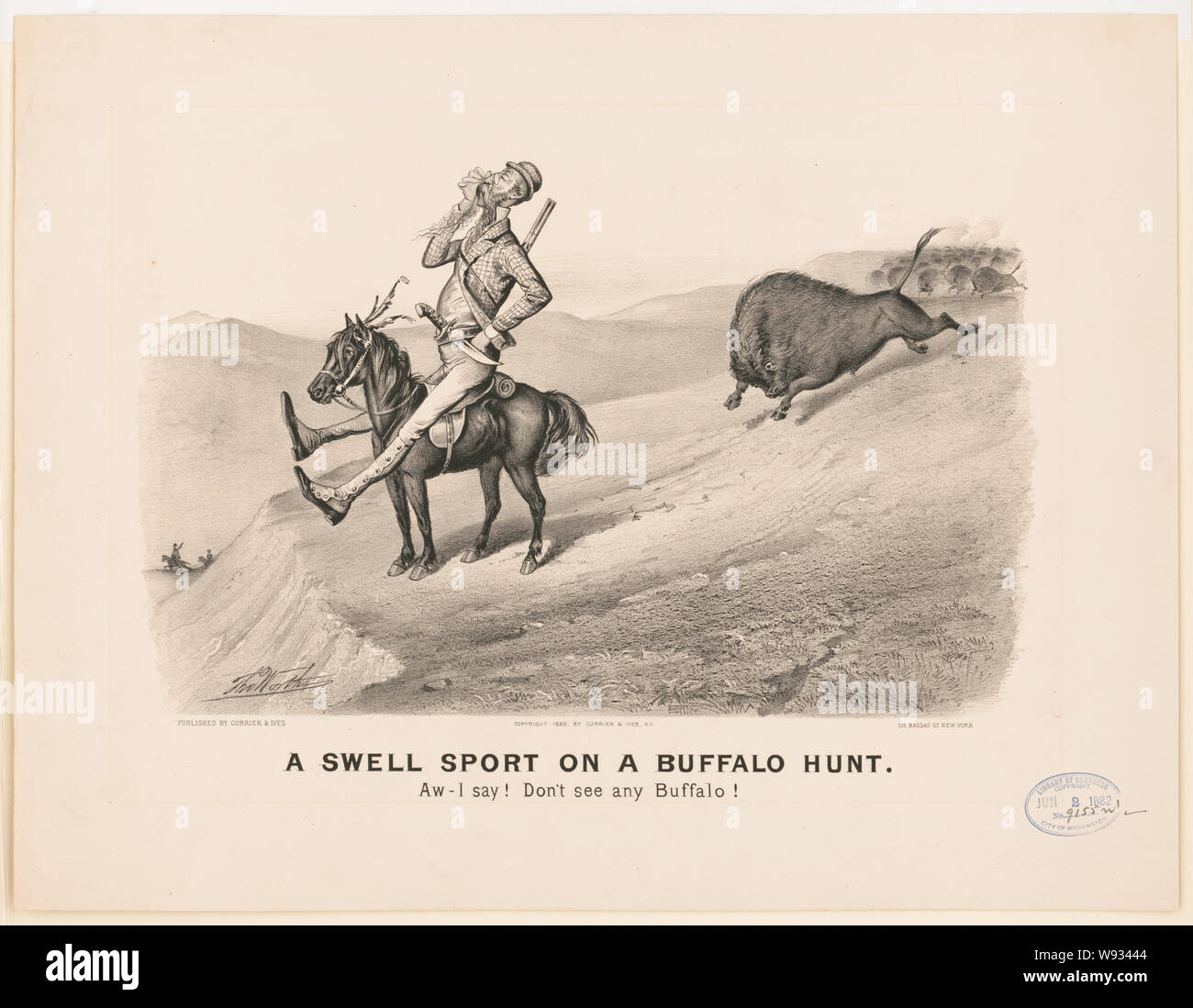Buffalo hunting 19th century hi-res stock photography and images - Alamy