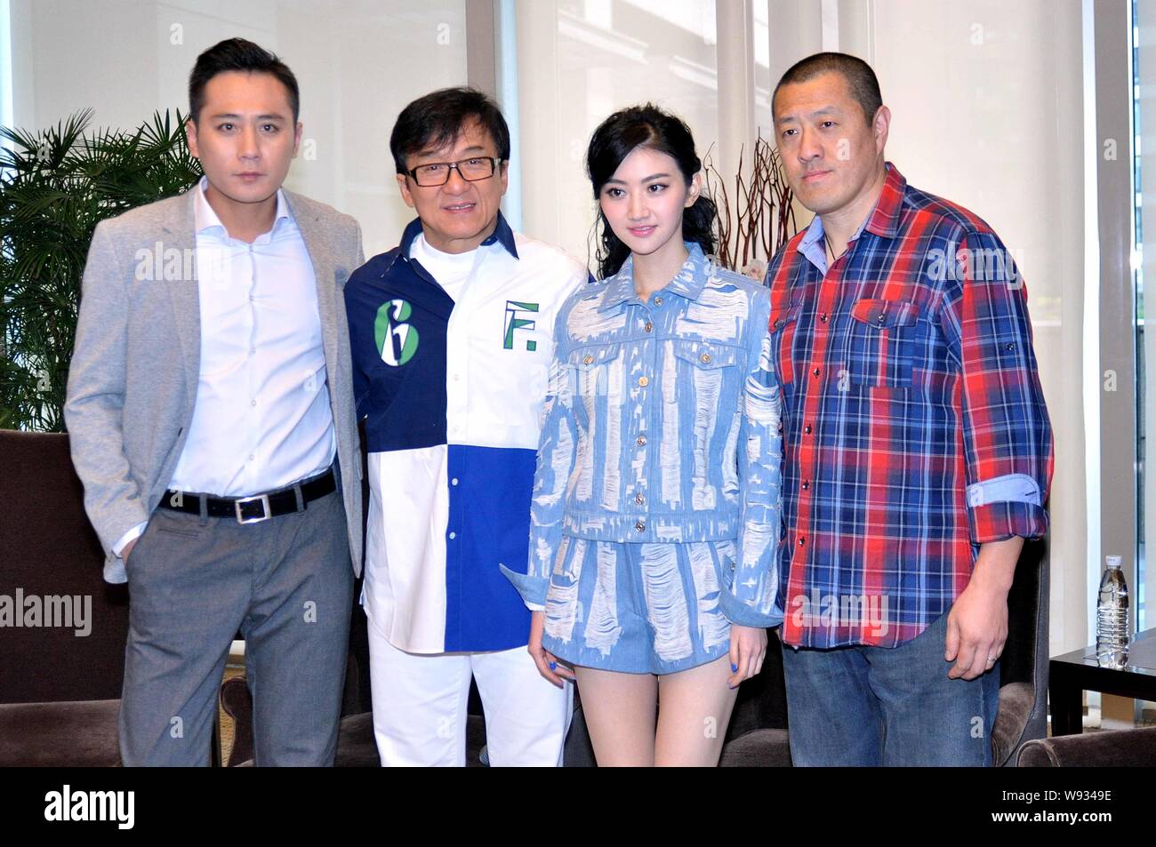 (From left) Chinese actor Liu Ye, Hong Kong kungfu superstar Jackie ...