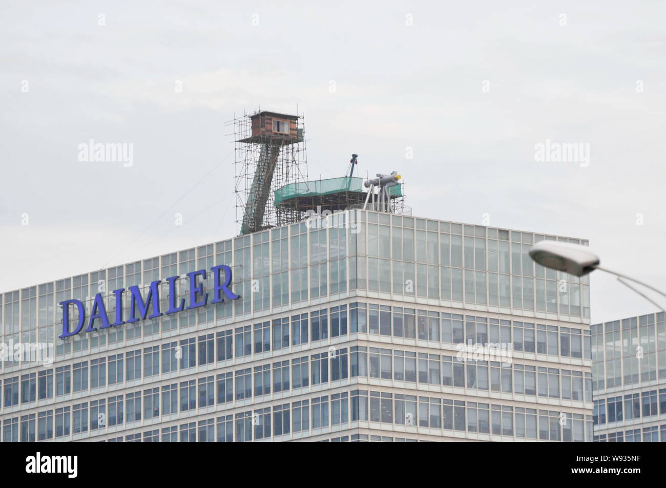 --FILE--View of the Daimler Tower where Mercedes-Benz (China) Ltd. is ...
