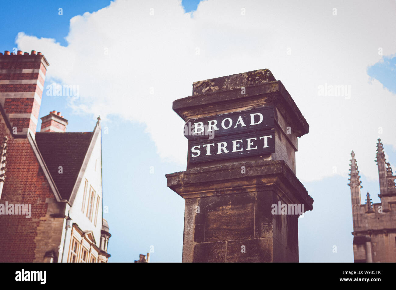 Blue signpost with negative space hi-res stock photography and images ...