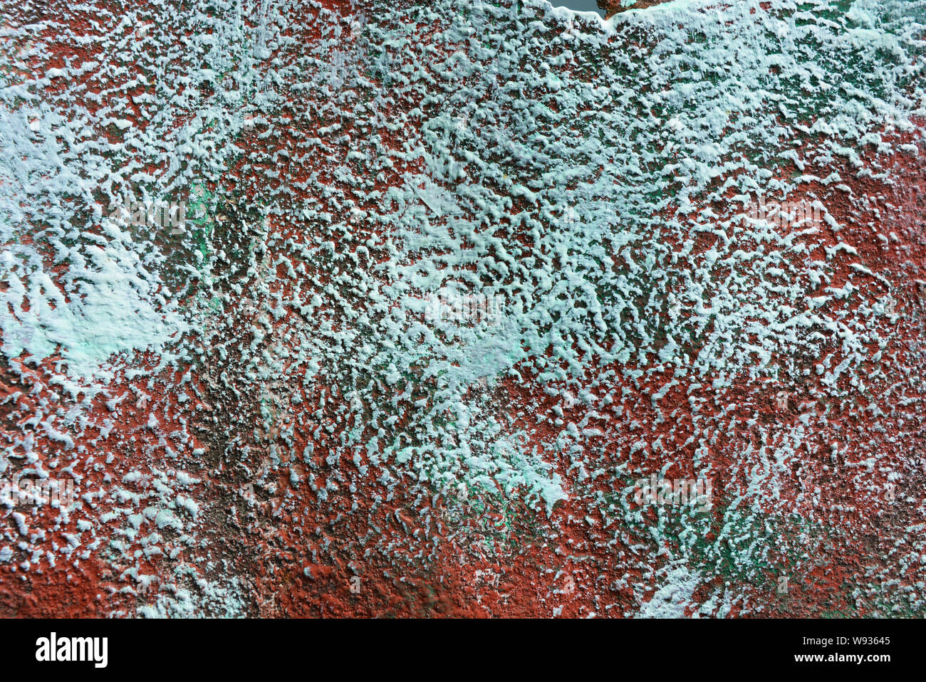 Metallic building structural sheet painted with brown, green and white ...