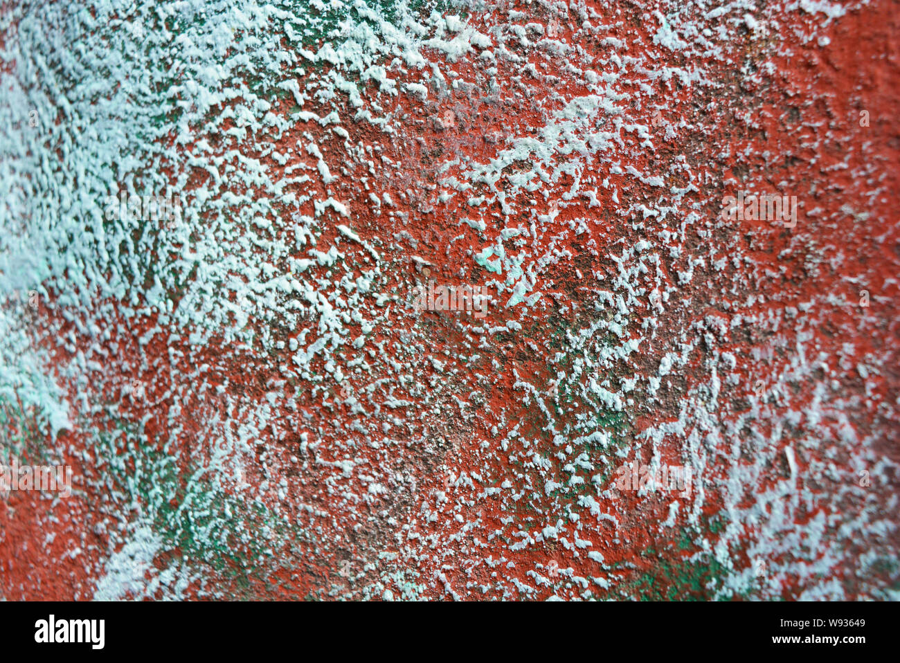 Metallic building structural sheet painted with brown, green and white ...