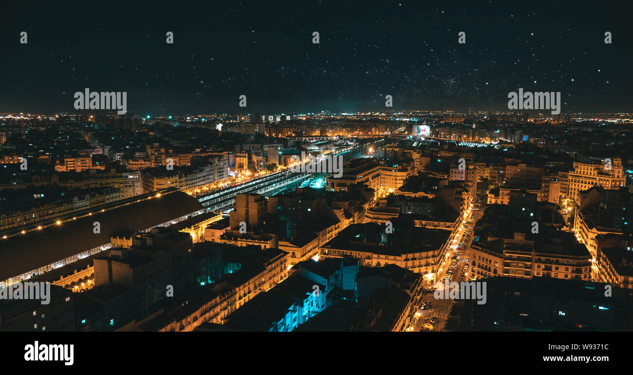 Aerial by night hi-res stock photography and images - Alamy