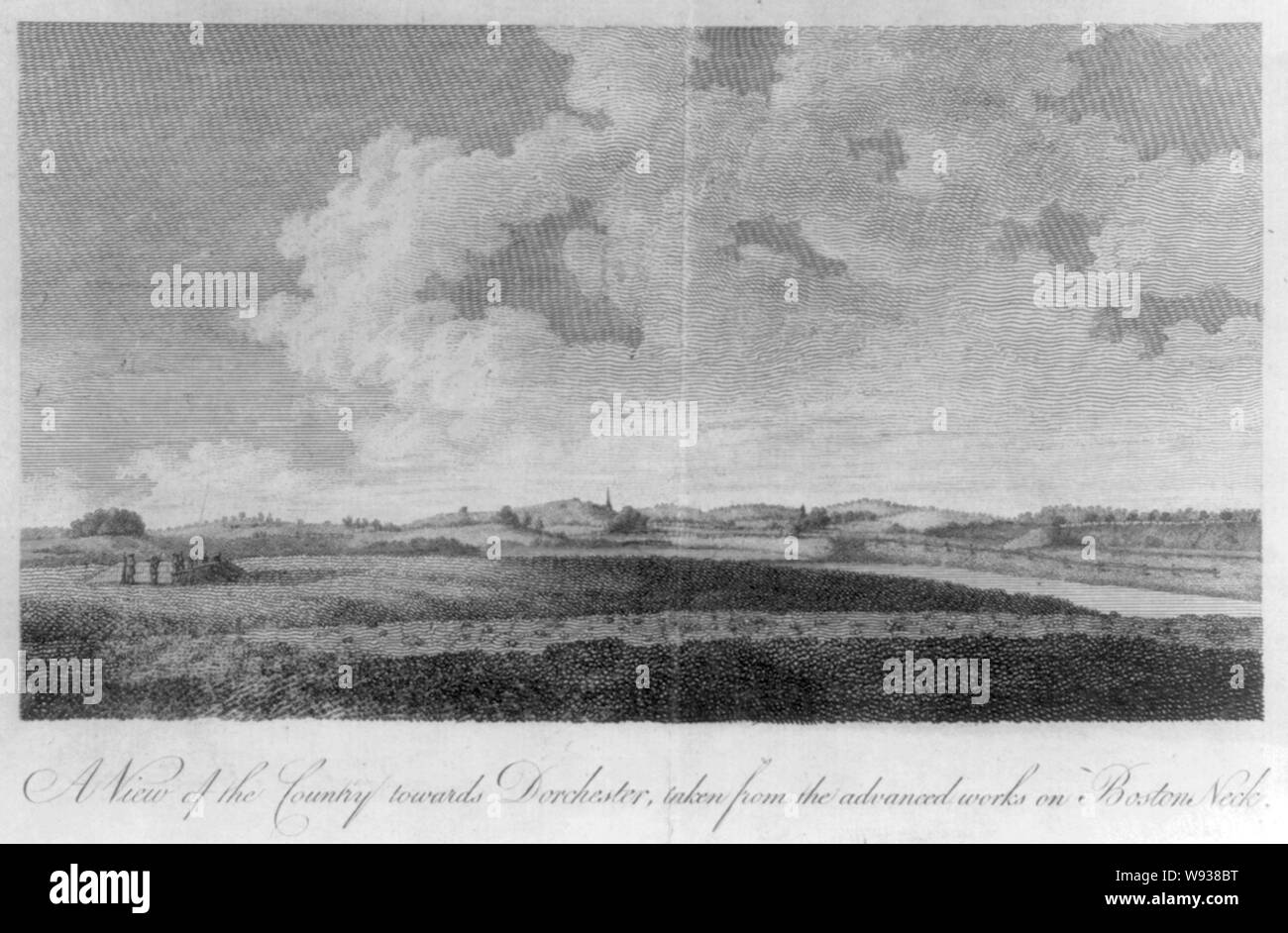 A view of the country towards Dorchester, taken from the advanced works ...