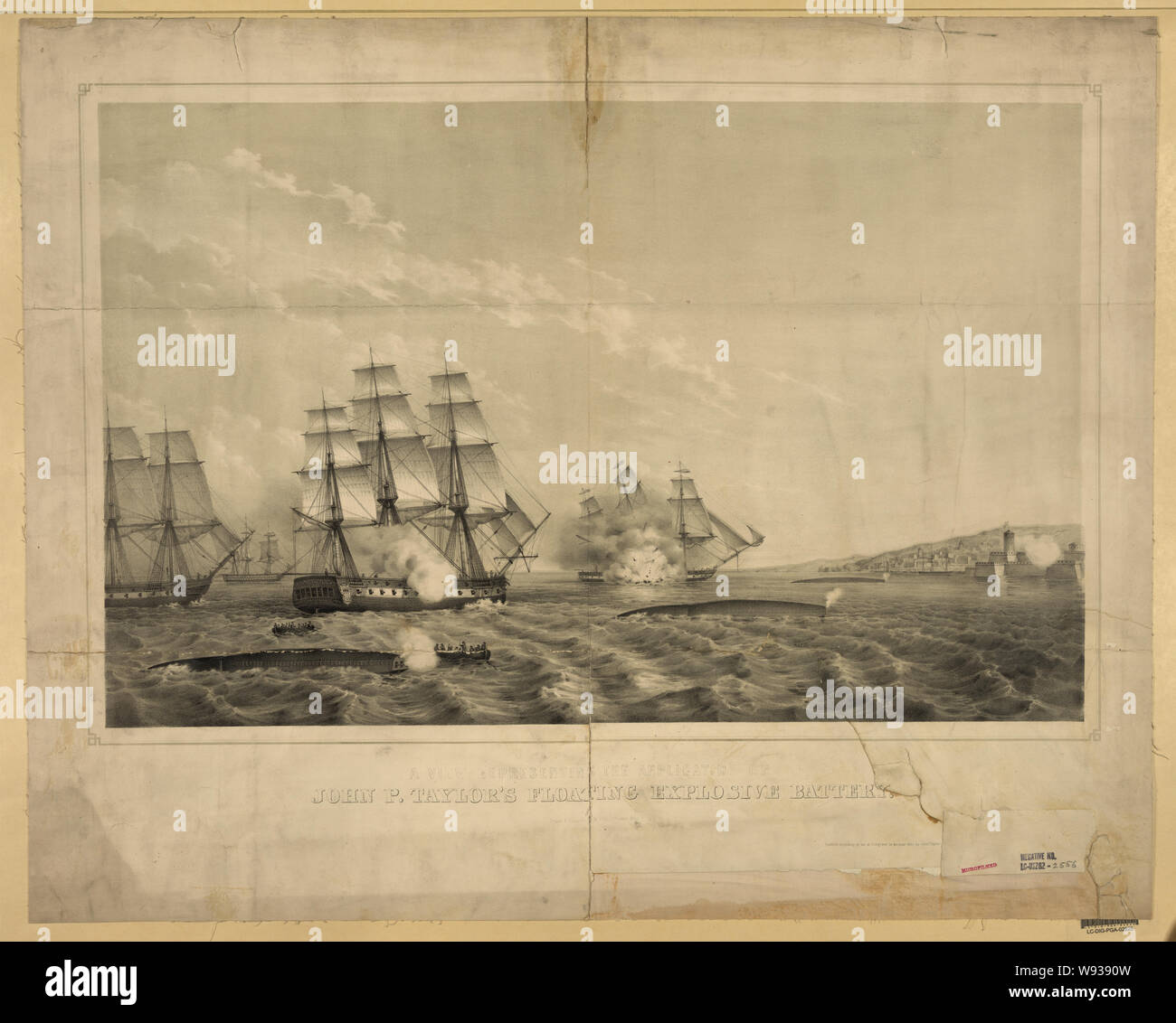 A view representing the application of John P. Taylor's floating ...